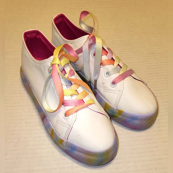 Paris Blues | Shoes | Paris Blues Macie White Manmade Upper Wchunky ...